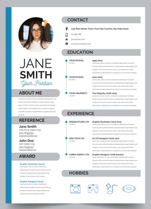 Graficzne CV. 22 Inspirujące wzory CV. Gotowe szablony (do pobrania)