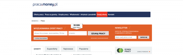 Wyszukiwarki ofert pracy w Polsce (popularność, analiza, ranking)